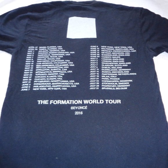 Beyonce | Tops | Beyonce Formation World Tour Tshirt Adult Small | Poshmark